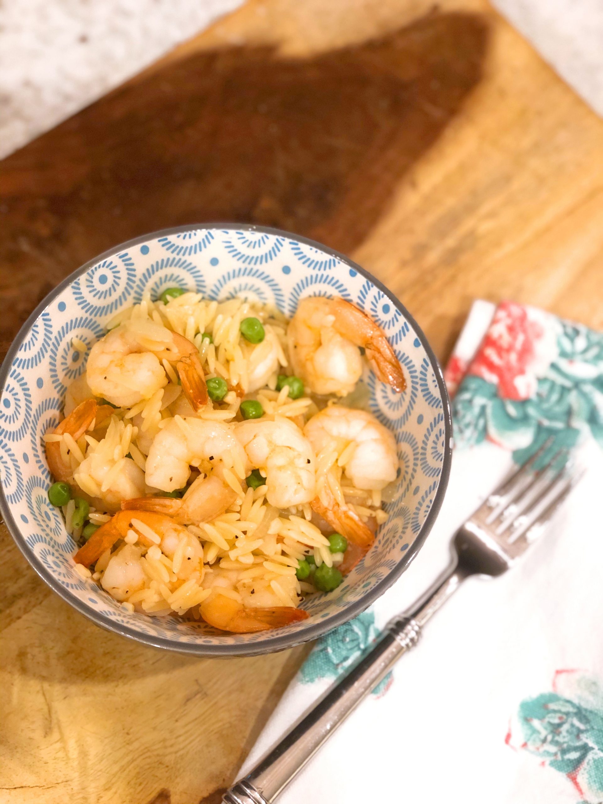 Shrimp and Orzo Paella - Jillian's Healthful Eats