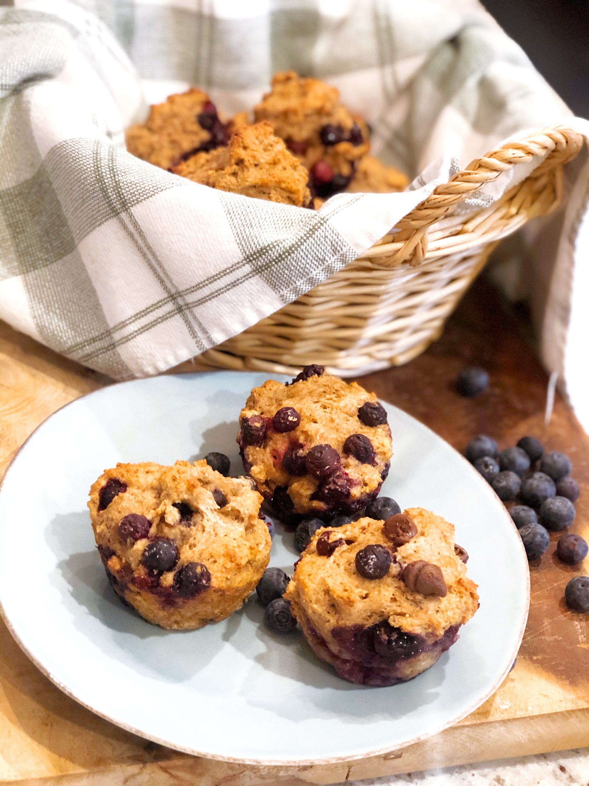 Healthy Cottage Cheese Blueberry Muffins - Jillian's Healthful Eats
