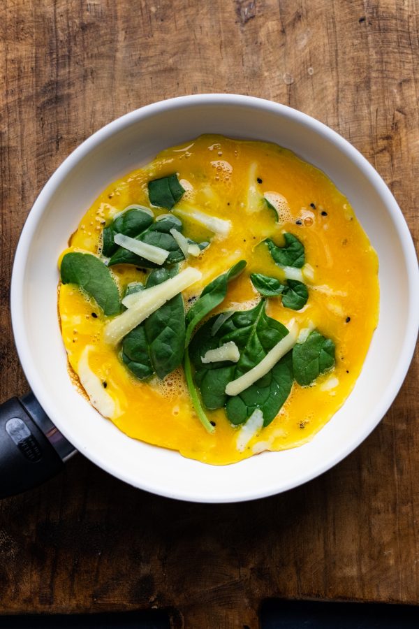 Spinach and Avocado Omelette - Jillian's Healthful Eats